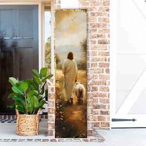 Jesus Christ Porch Sign | Religious Front Porch Plaque | Entryway Decor ...