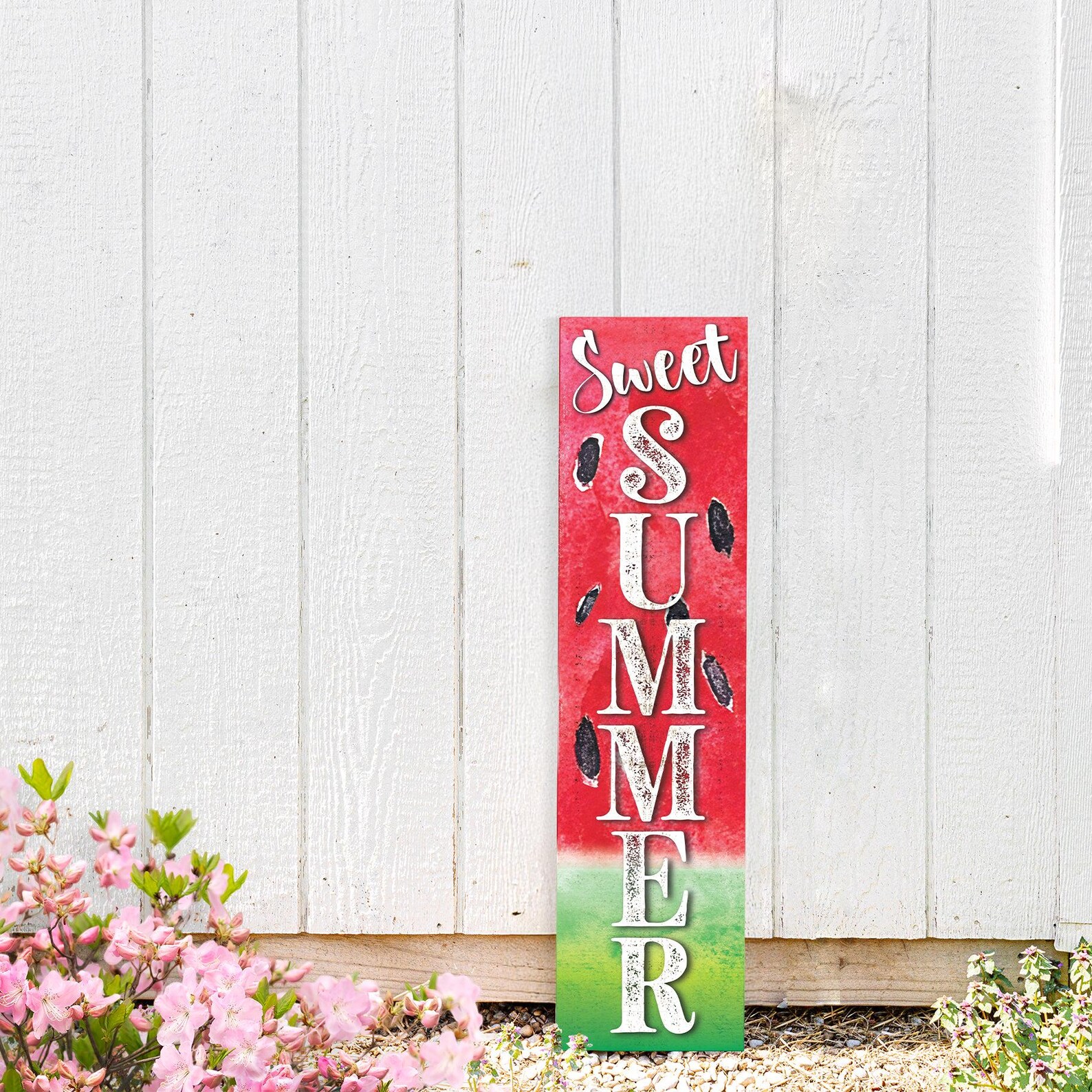 Sweet Summer Watermelon Welcome Porch Sign | Outdoor Front Door Decor ...