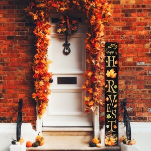 72in Wooden happy Harvest Fall Welcome Porch Sign - Etsy