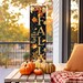 Hello Fall Porch Sign Front Porch Fall Welcome Sign With Vintage Autumn ...