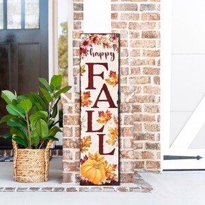 Fall Porch Sign - Front Porch Fall Welcome Sign With | Autumn ...