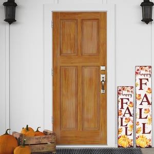 Fall Porch Sign - Front Porch Fall Welcome Sign With | Autumn ...