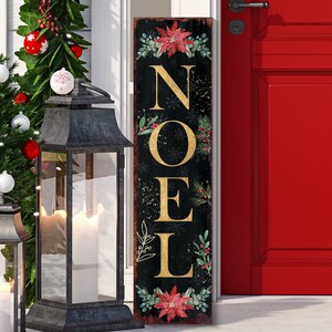 36in Noel Christmas Sign for Front Porch Vintage Christmas Decoration ...