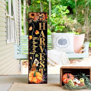 36in Fall Porch Sign Front Porch Fall Welcome Sign With - Etsy