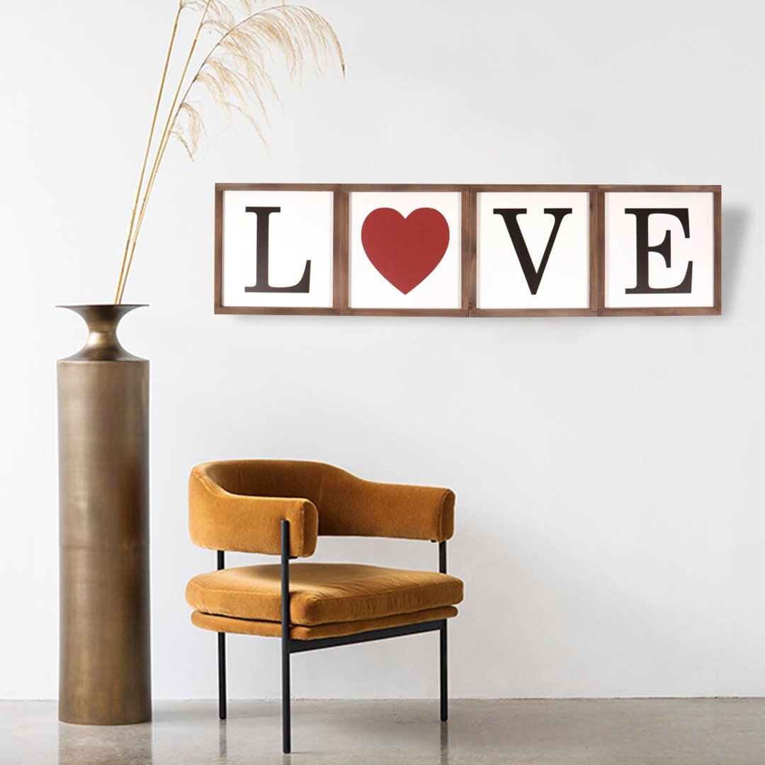Reversible Home/love Sign, Decorative Wall Sign for Home - Etsy