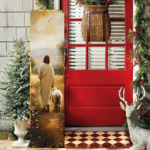 Jesus Christ Porch Sign | Religious Front Porch Plaque | Entryway Decor ...