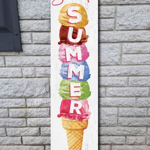 Sweet Summer Time Ice Cream Porch Sign 36 X 9.25 - Etsy
