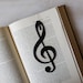 Music Note Bookmark 3d Printed, 3D Printing Custom Musical Bookmark ...