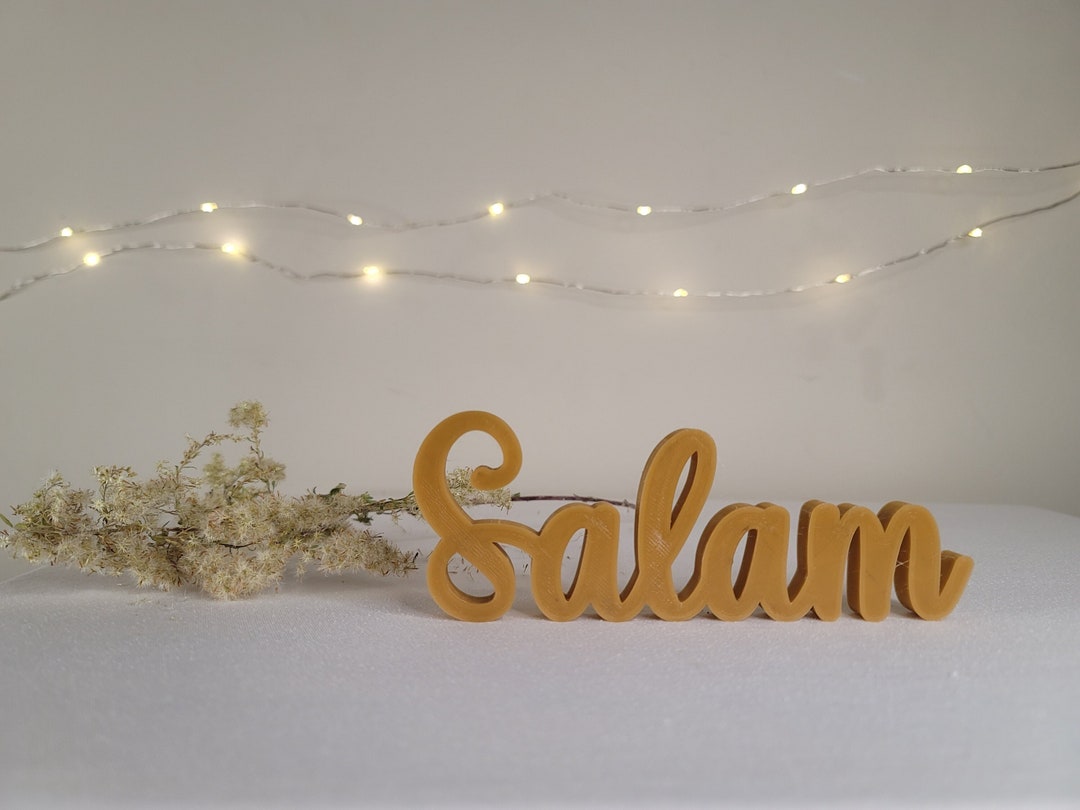 Salam Table Top Sign, السلام عليكم, Salam Sign, Arabic Islamic Decor ...