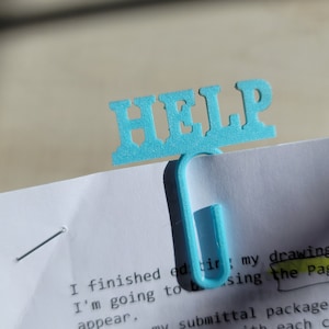 Paper Clip Personalized / Customized Paper Clip Words for Students ...