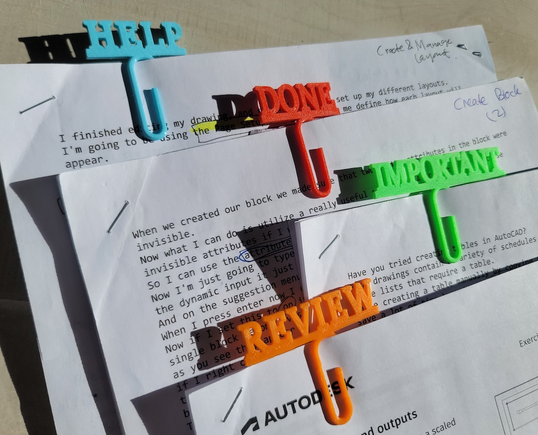 Paper Clip Personalized / Customized Paper Clip Words for Students ...