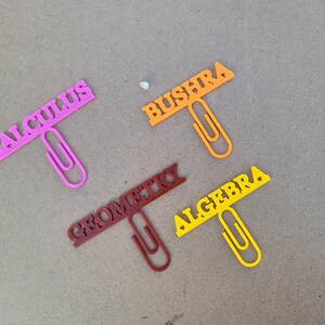 Paper Clip Personalized / Customized Paper Clip Words for Students ...
