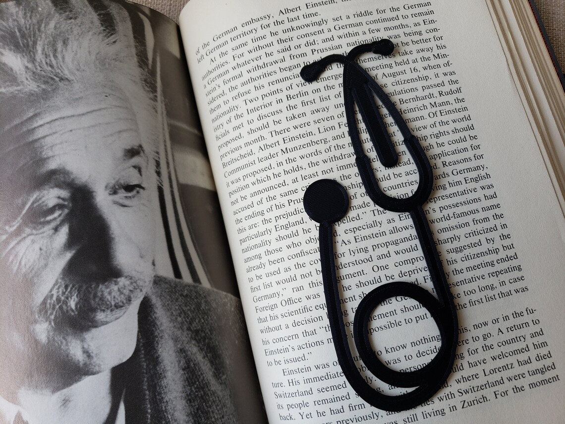 Nurse Bookmark Stethoscope Custom Doctor Career Bookmark 3d - Etsy