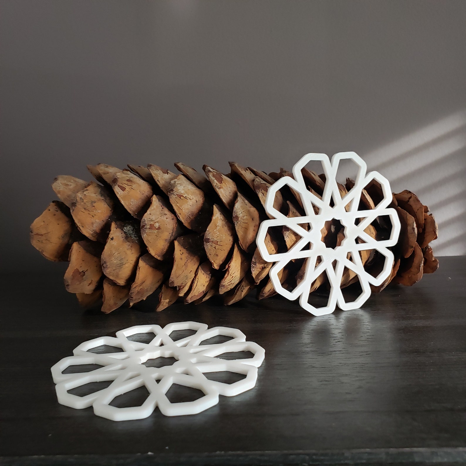 Islamic Pattern Coasters Set of 4, Islamic Geometrical 3D Printed ...