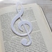 Music Note Bookmark 3d Printed, 3D Printing Custom Musical Bookmark ...