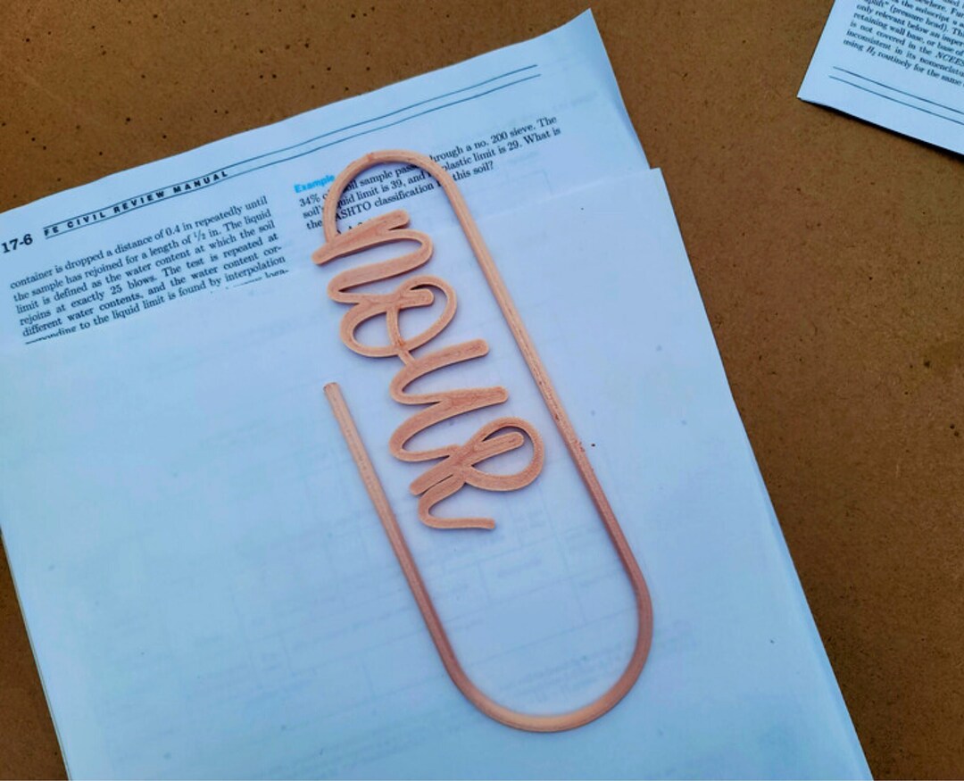 Customized Giant Paper Clip / Perspnalized Large Paper Clip for ...