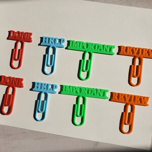Paper Clip Personalized / Customized Paper Clip Words for - Etsy