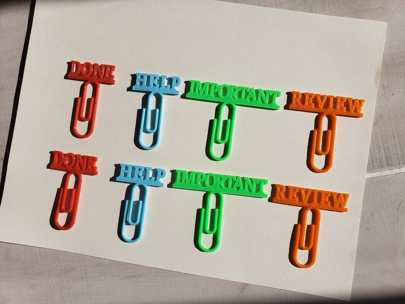 Paper Clip Personalized / Customized Paper Clip Words for - Etsy