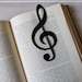 Music Note Bookmark 3d Printed, 3D Printing Custom Musical Bookmark ...