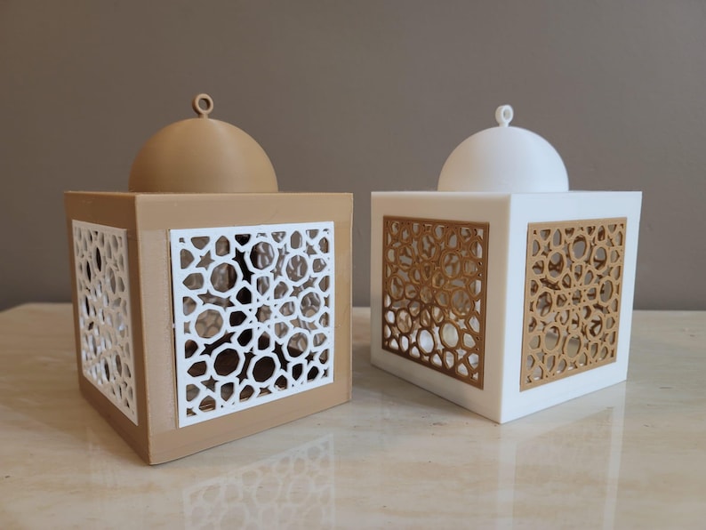 Masjid 3D Lantern Box, Minaret Lantern, Ramadan Decor, Mosque Lantern ...