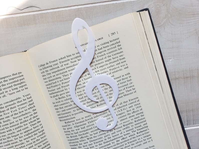 Music Note Bookmark 3d Printed, 3D Printing Custom Musical Bookmark ...