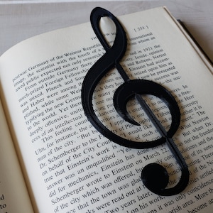 Music Note Bookmark 3d Printed, 3D Printing Custom Musical Bookmark ...