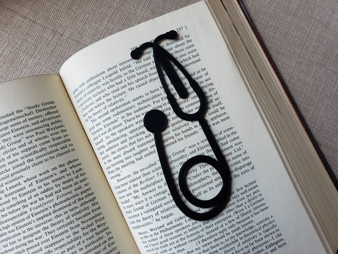 Nurse Bookmark Stethoscope Custom Doctor Career Bookmark 3d - Etsy
