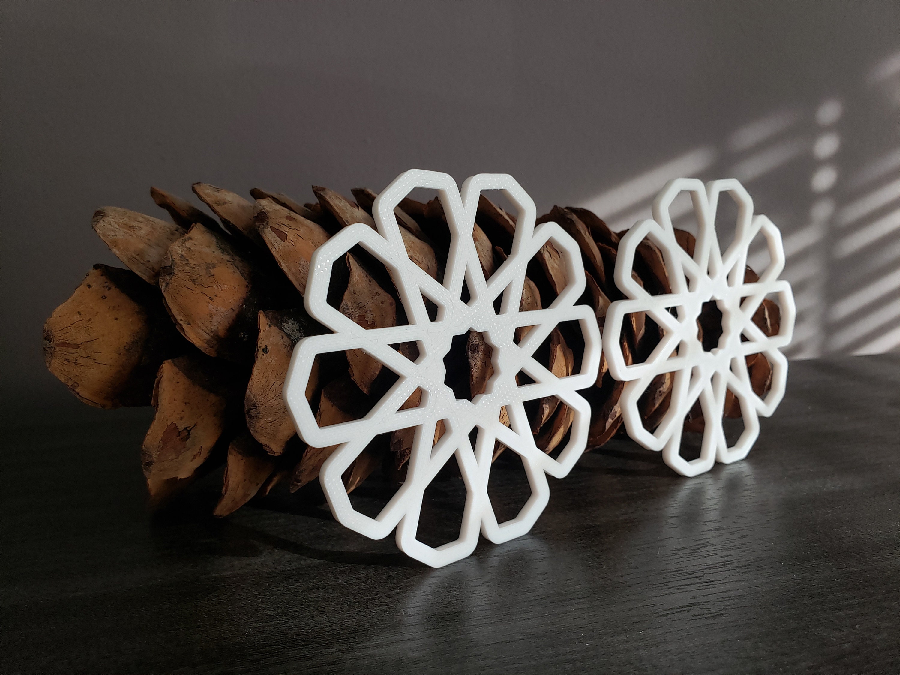 Islamic Pattern Coasters Set of 4, Islamic Geometrical 3D Printed ...