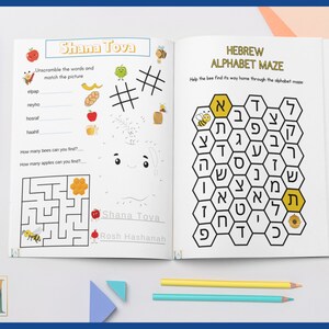 Rosh Hashanah Printable English Activity Book for Kids - Etsy