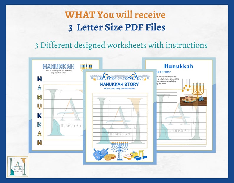 Hanukkah Story Writing Worksheet Report | Fun Educational Hanukkah ...