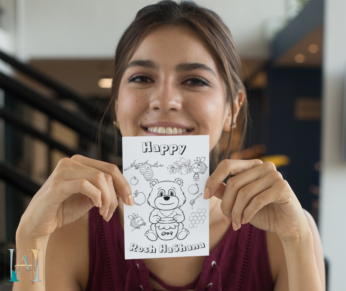 Rosh Hashanah Printable Card Shana Tova Color Your Own Card - Etsy