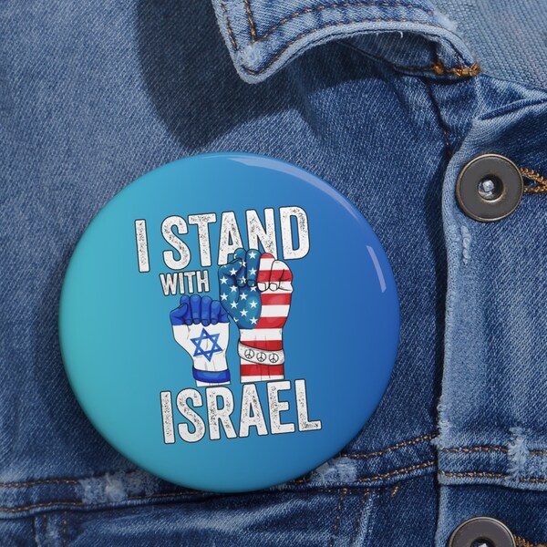 I Stand With Israel Pin - Etsy