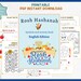 Rosh Hashanah Printable English Activity Book for Kids - Etsy