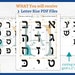 Hebrew Alphabet Letters Flash Cards / Alef - Bet B&W Printable PDF ...