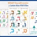 Hebrew Alphabet Letters Flash Cards / Alef - Bet Colorful Printable PDF ...