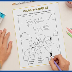 Rosh Hashanah Printable English Activity Book for Kids - Etsy