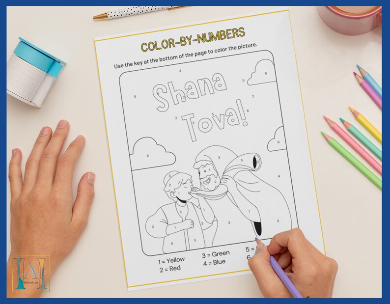 Rosh Hashanah Printable English Activity Book for Kids - Etsy