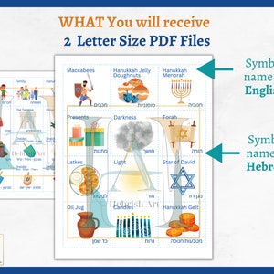 Hanukkah Symbols Memory Game Printable PDF Instant Download - Etsy