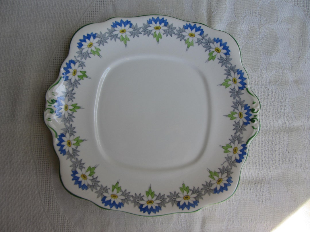 Bell China Cake Plate, Vintage English Bone China Serving Plate With ...