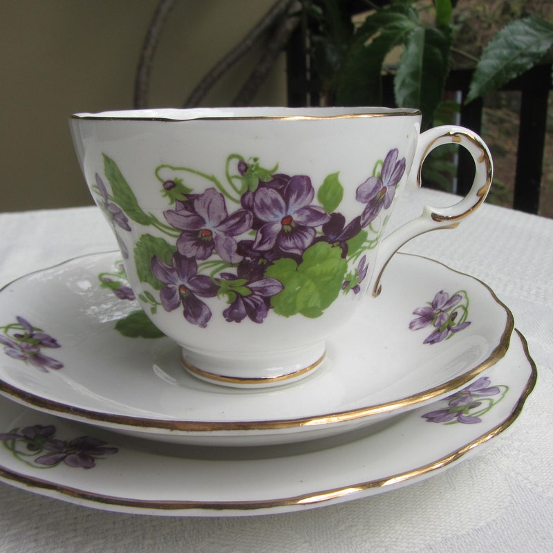 Violet Tea Cup - Etsy