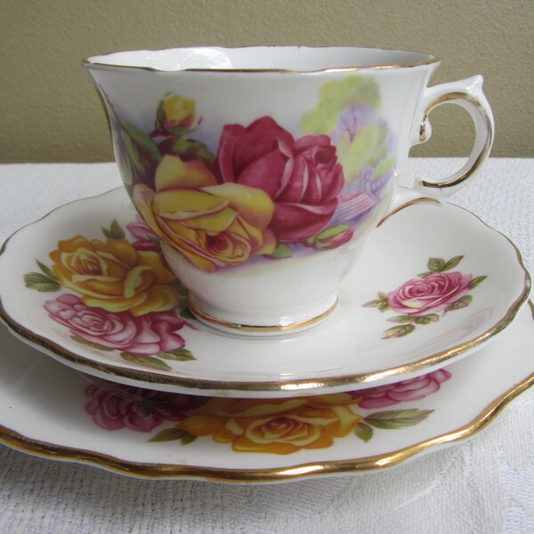 Red Rose Tea Cup - Etsy