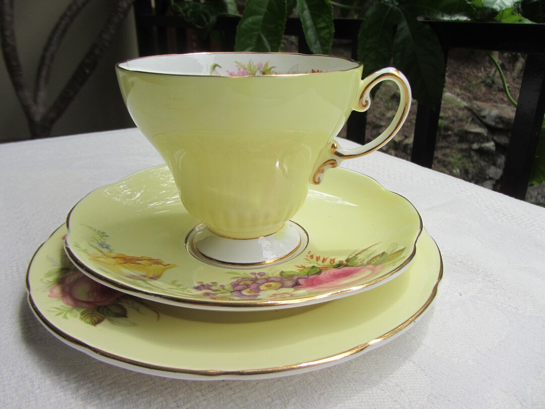 E. B. Foley Tea Cup Trio, Vintage English Bone China Cup, Saucer, Plate ...