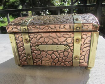 Copper Tea Caddy - Etsy