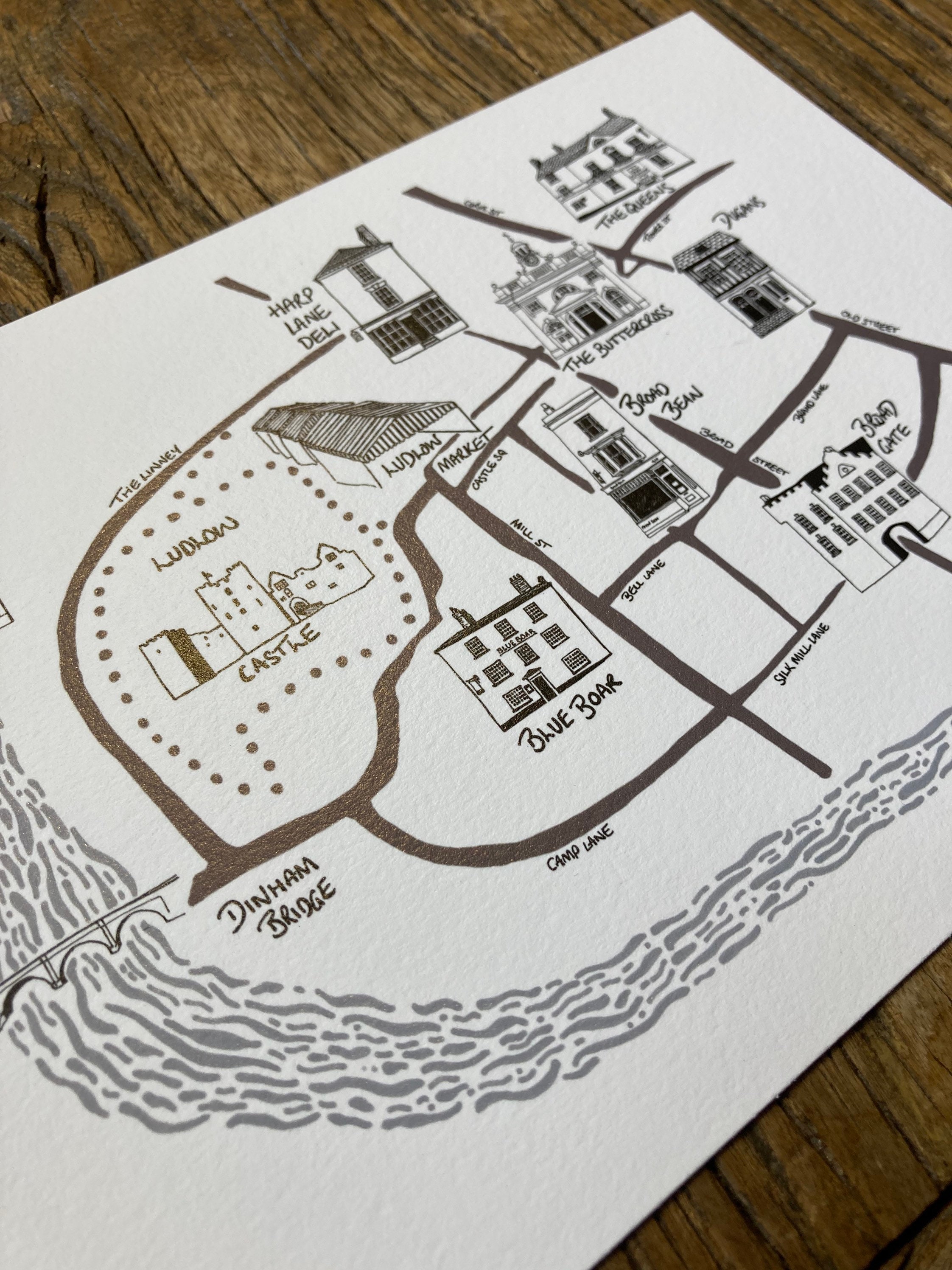 Pen and Ink Print Gift | Illustrated Map Art | Hand Drawn Artwork - Etsy