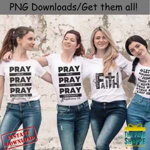 Christian Bundle Png: Pray on It Pray Over It Pray Through It Png ...