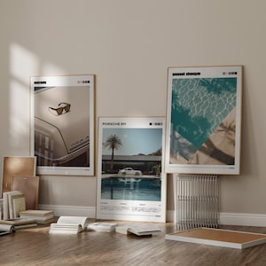 Light Blue Checkered Pattern Wall Art, Watercolor Plaid Print ...