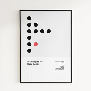 Dieter Rams Bauhaus Print Set, 10 Principles, Geometric Art (digital ...