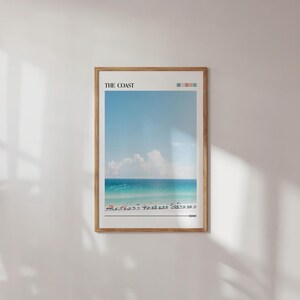 Turquoise Beach Print, Minimalist Home Decor (digital Download) - Etsy