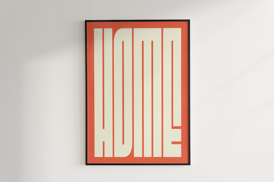 Home Poster, Minimalist Print, Modern Home Design Poster, Simple Wall ...