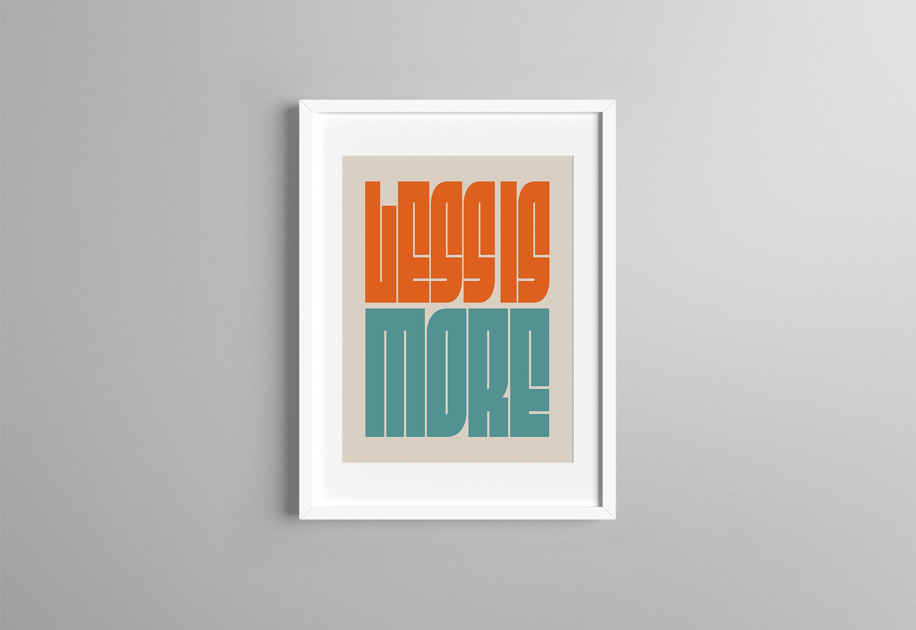 Minimalist Bauhaus Typography Print, Inspirational Quote (digital ...